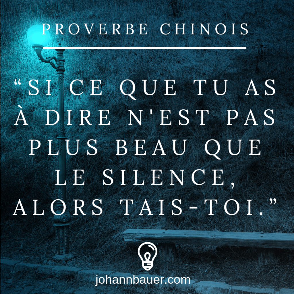 Proverbes chinois – Johann Bauer